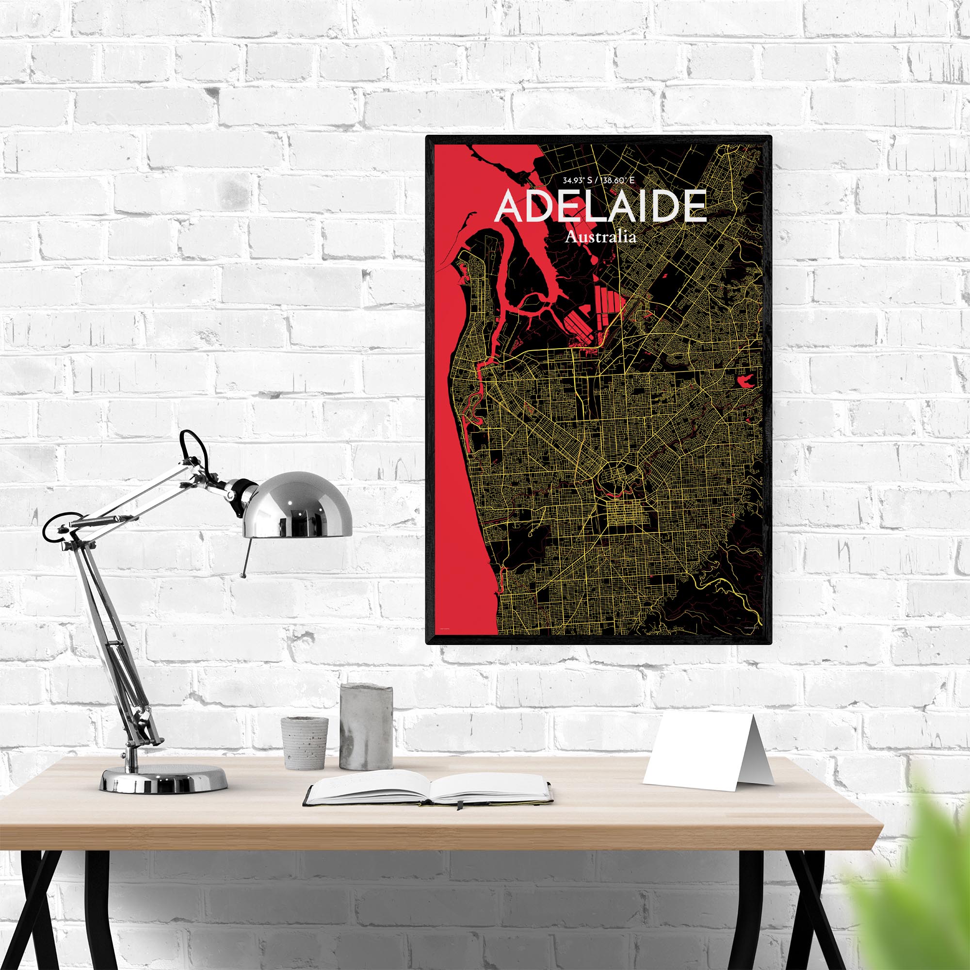 Adelaide City Map, Art Print, Wall Decor - OurPoster.com