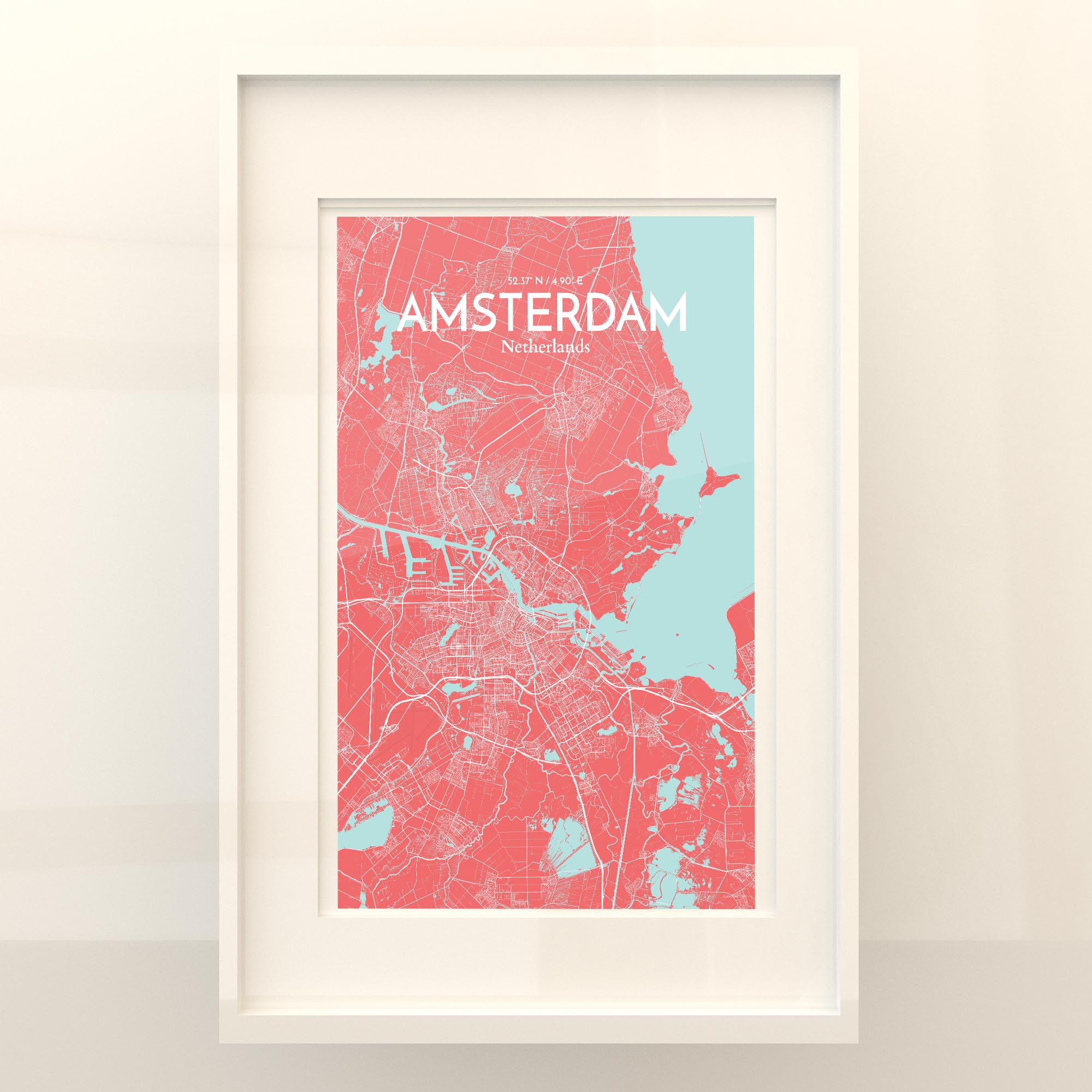 Amsterdam City Map, Art Print, Wall Decor - OurPoster.com