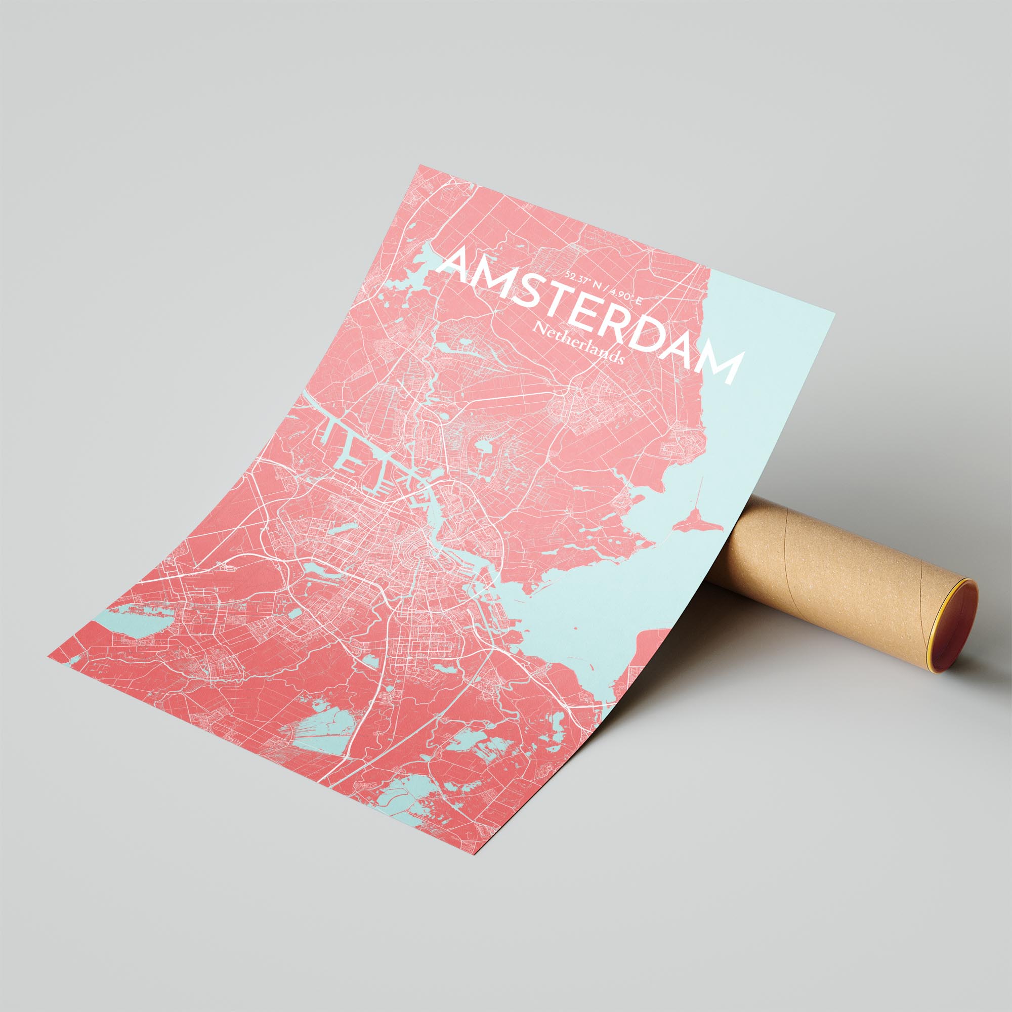 Amsterdam City Map, Art Print, Wall Decor - OurPoster.com