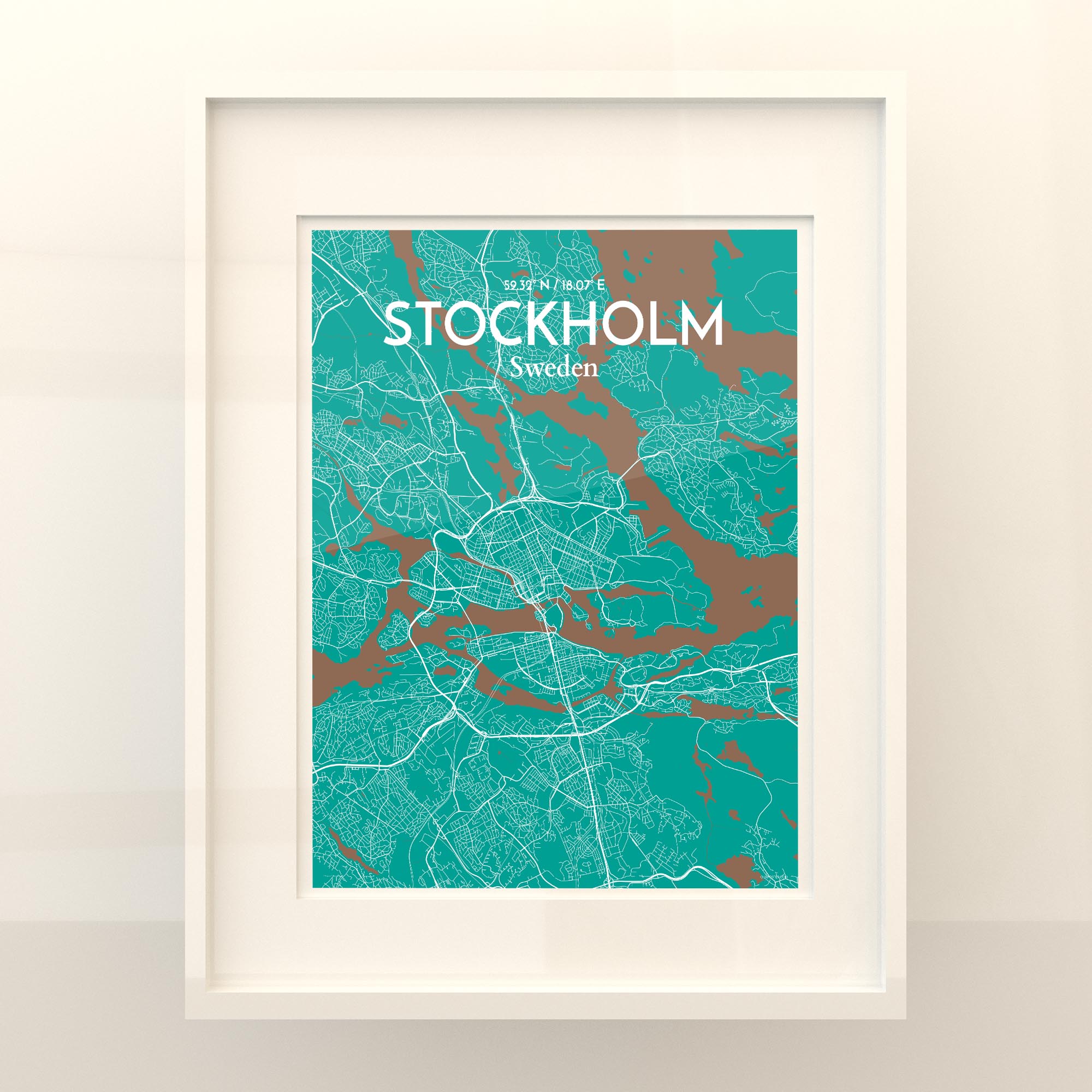 Stockholm City Map, Art Print, Wall Decor - OurPoster.com