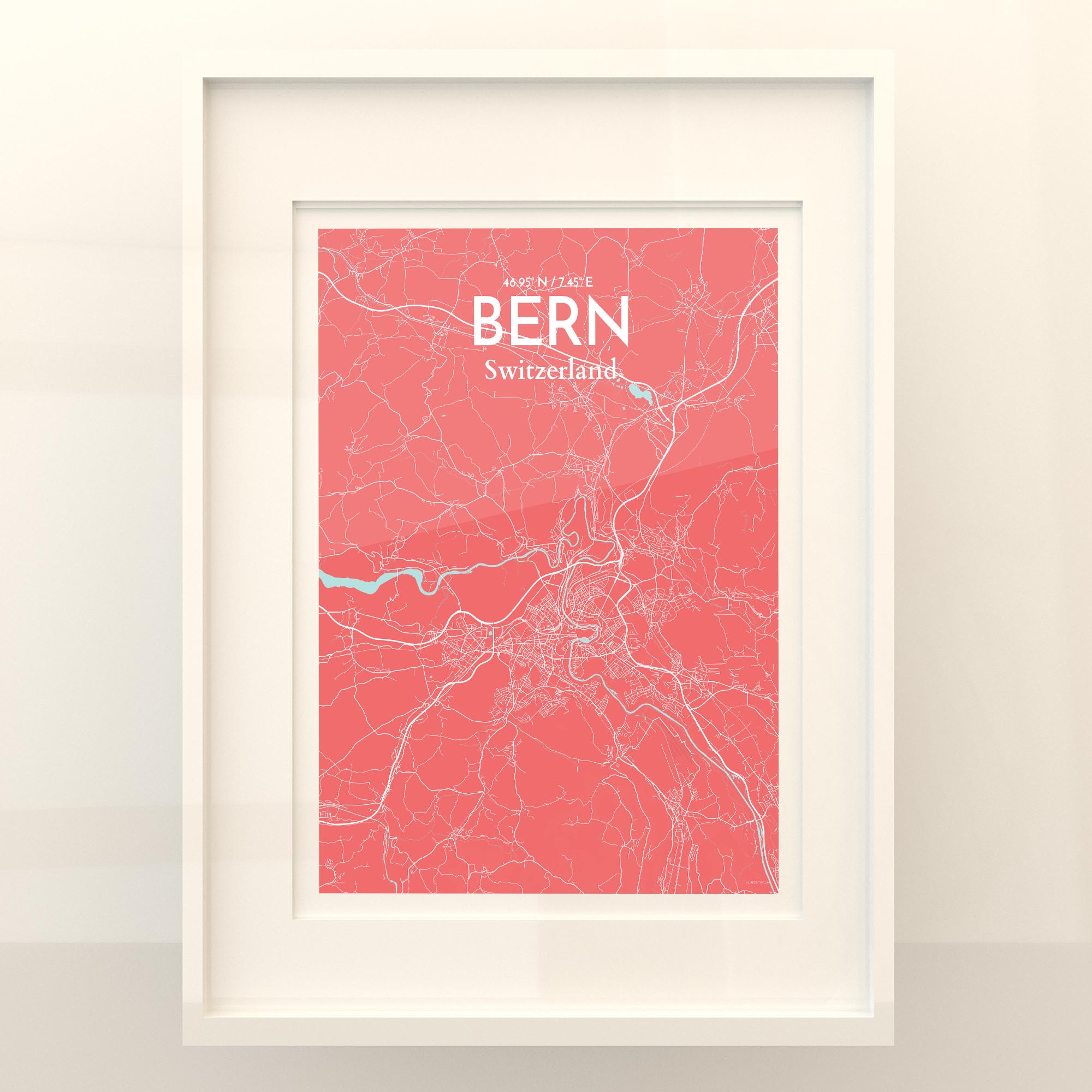 Bern City Map, Art Print, Wall Decor - OurPoster.com