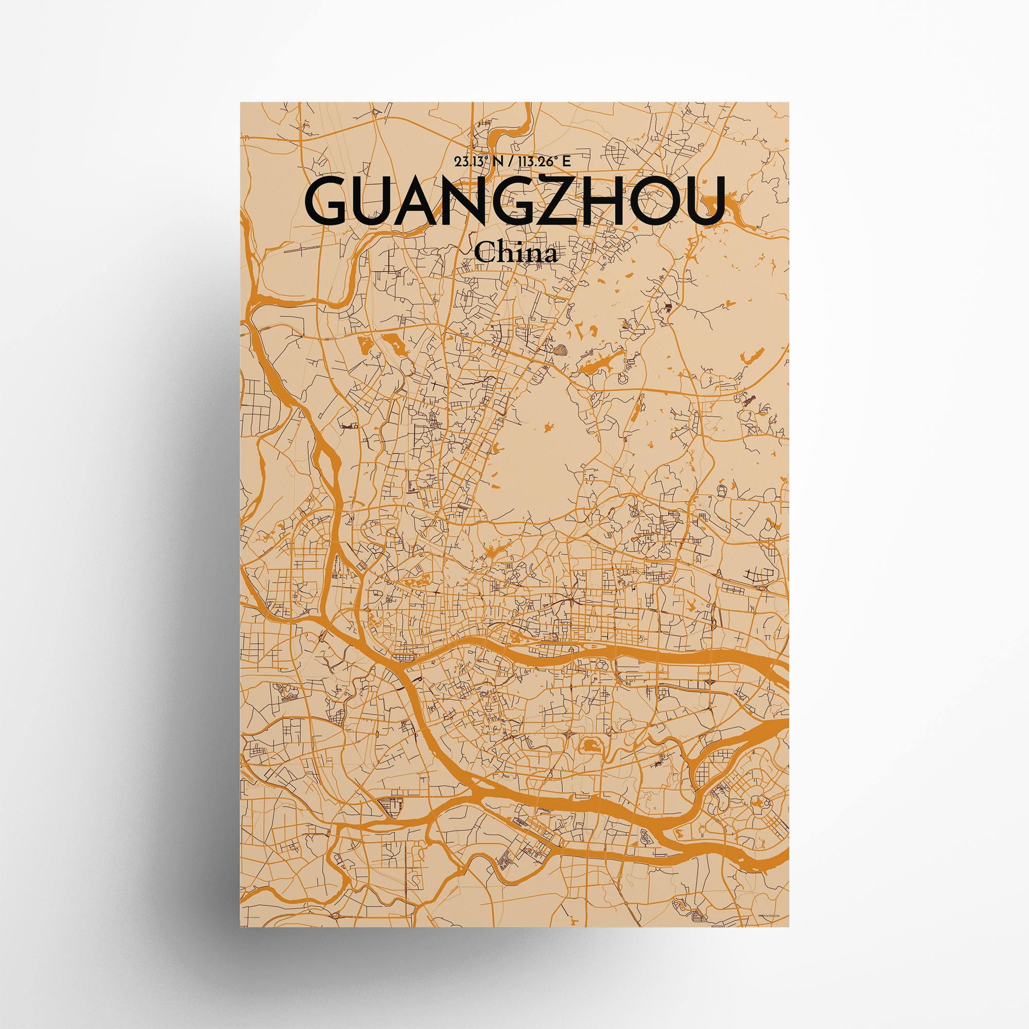 Guangzhou City Map English