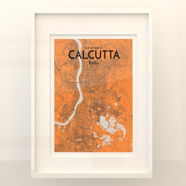 Calcutta City Map, Art Print, Wall Decor - OurPoster.com