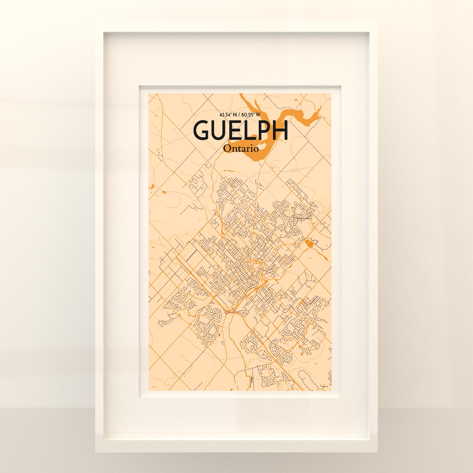 Guelph City Map, Art Print, Wall Decor - OurPoster.com