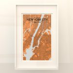 New York City City Map, Art Print, Wall Decor - OurPoster.com