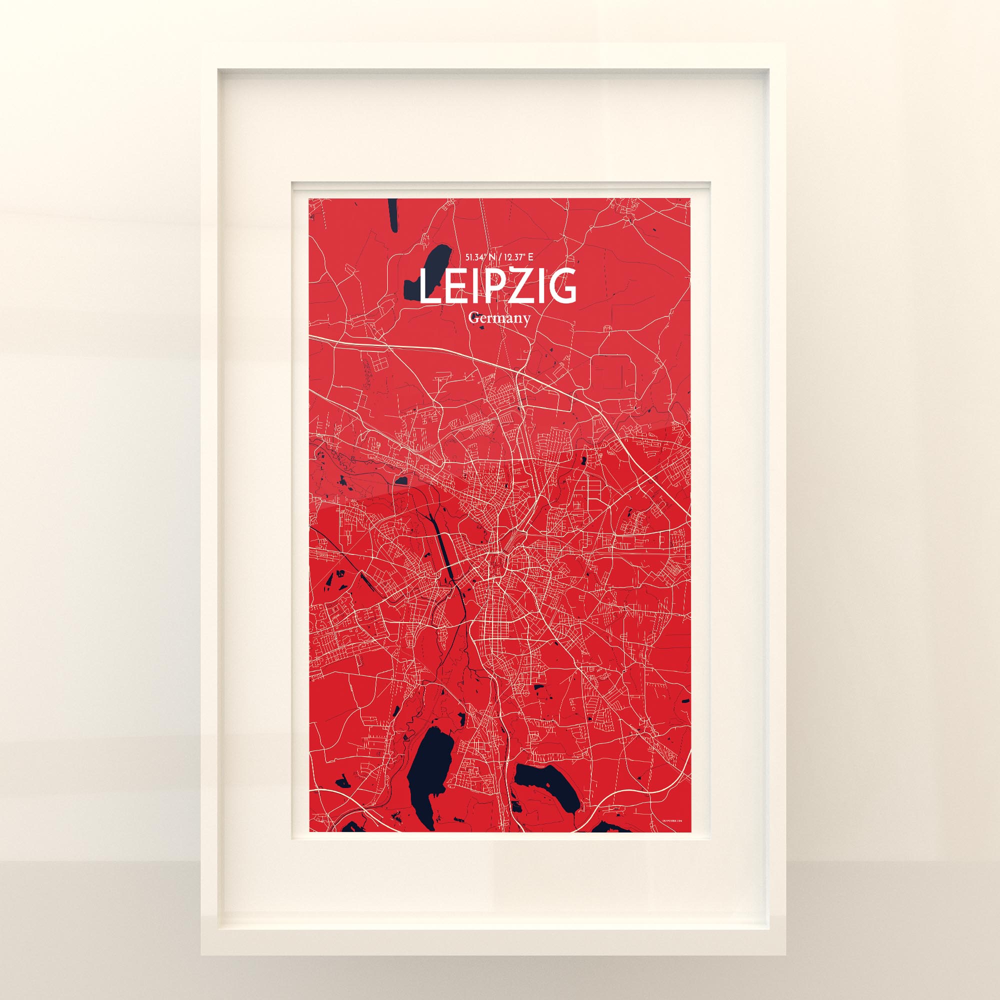 Leipzig City Map, Art Print, Wall Decor - OurPoster.com
