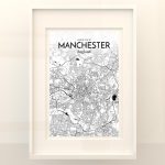 Manchester City Map, Art Print, Wall Decor - OurPoster.com