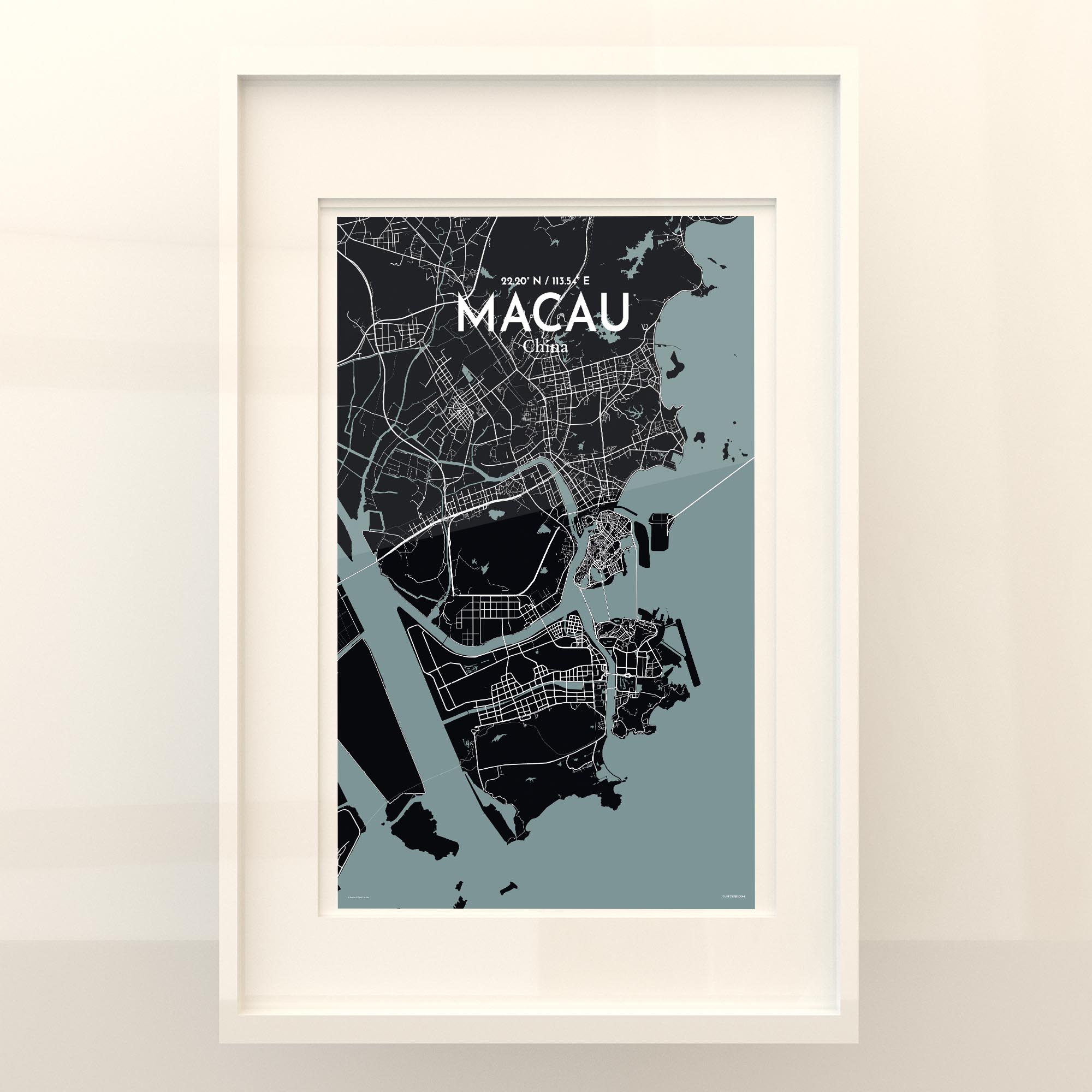 Macau City Map, Art Print, Wall Decor - OurPoster.com