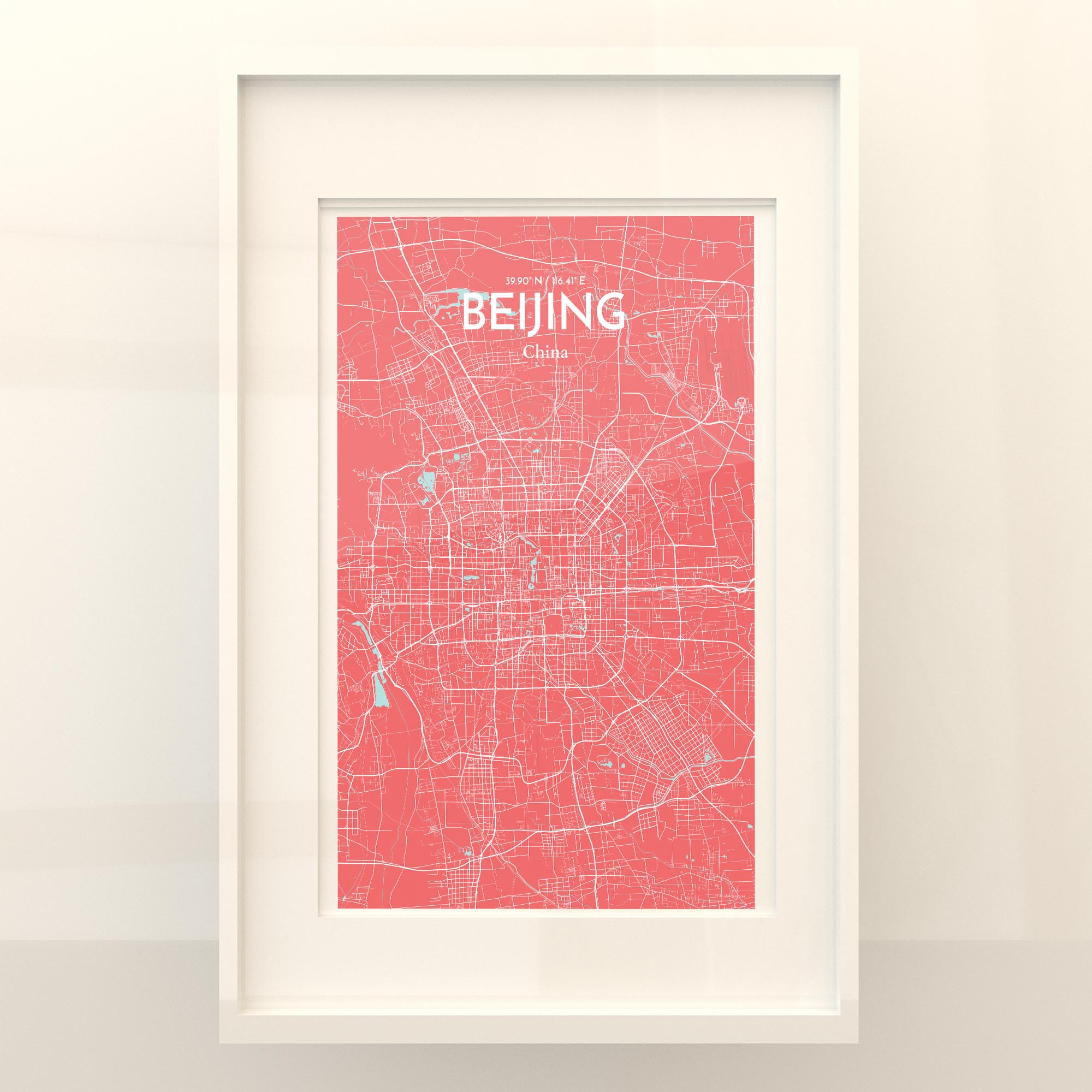 Beijing City Map, Art Print, Wall Decor - OurPoster.com