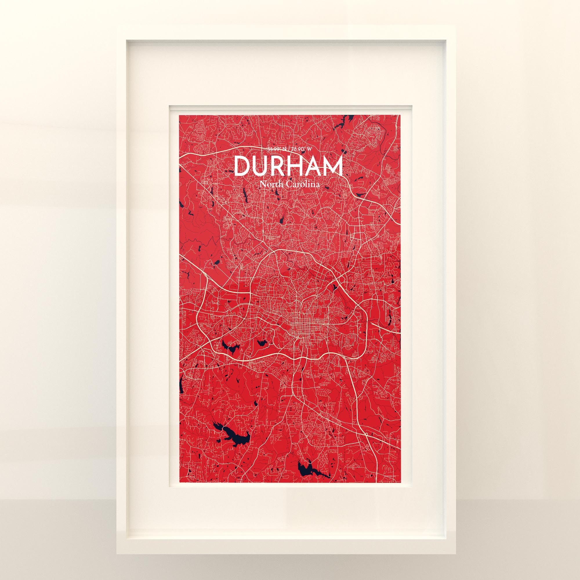 Durham City Map, Art Print, Wall Decor - OurPoster.com
