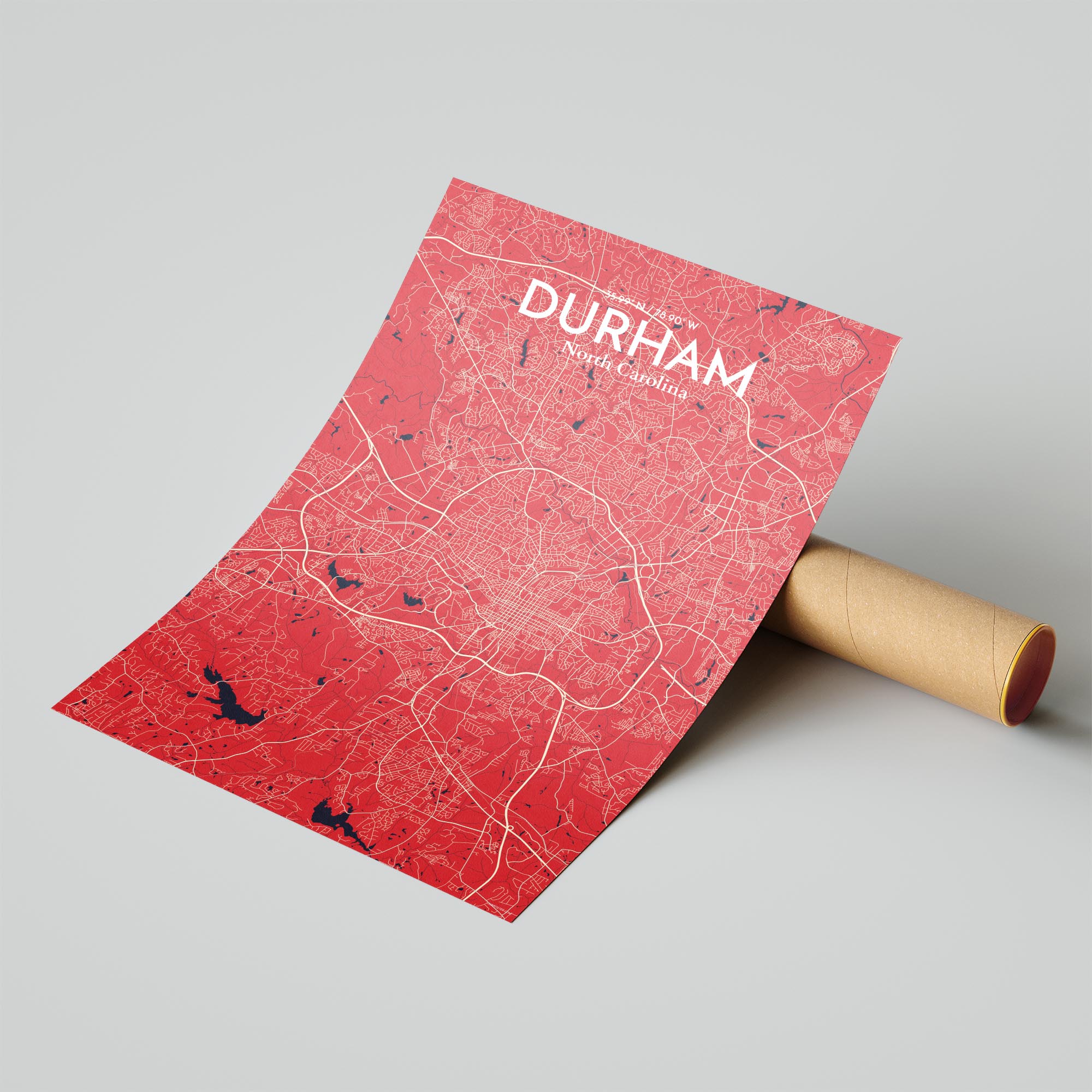 Durham City Map, Art Print, Wall Decor - OurPoster.com