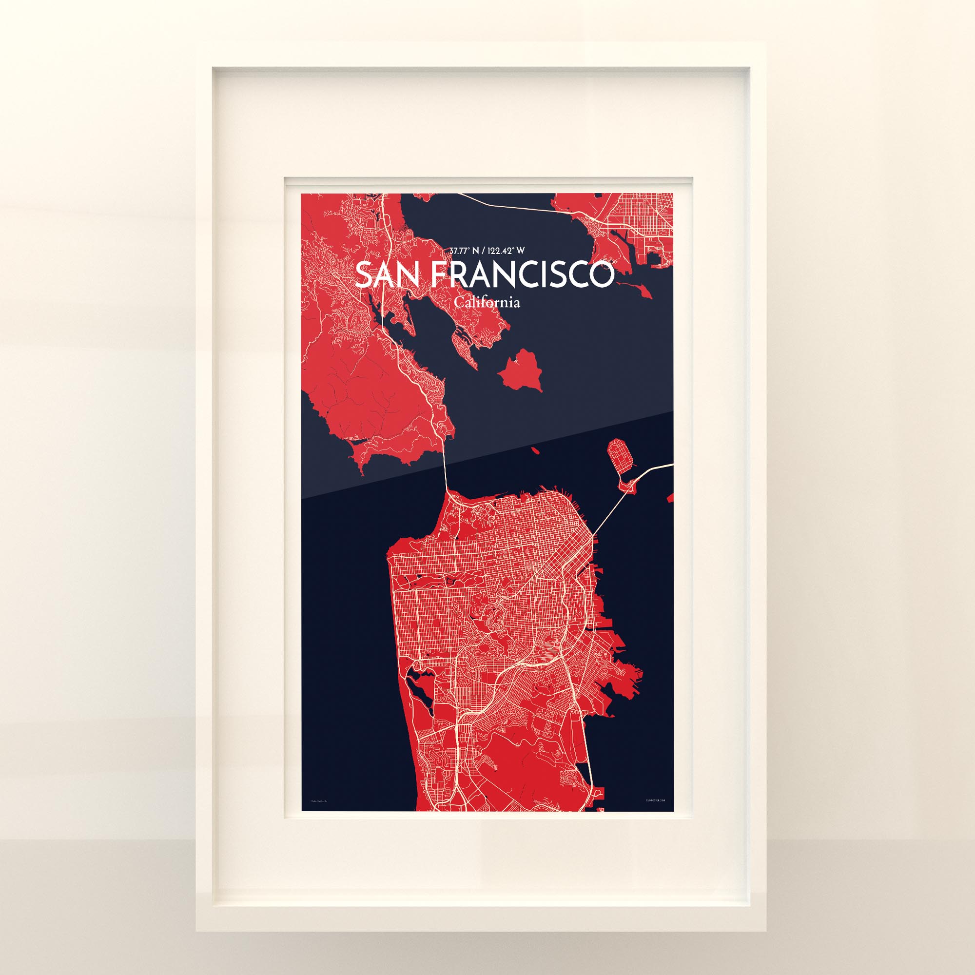 San Francisco City Map, Art Print, Wall Decor - OurPoster.com