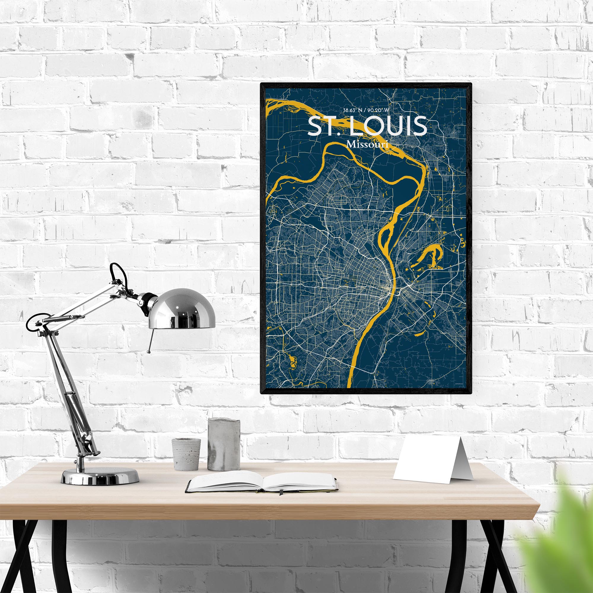 St. Louis City Map, Art Print, Wall Decor - OurPoster.com