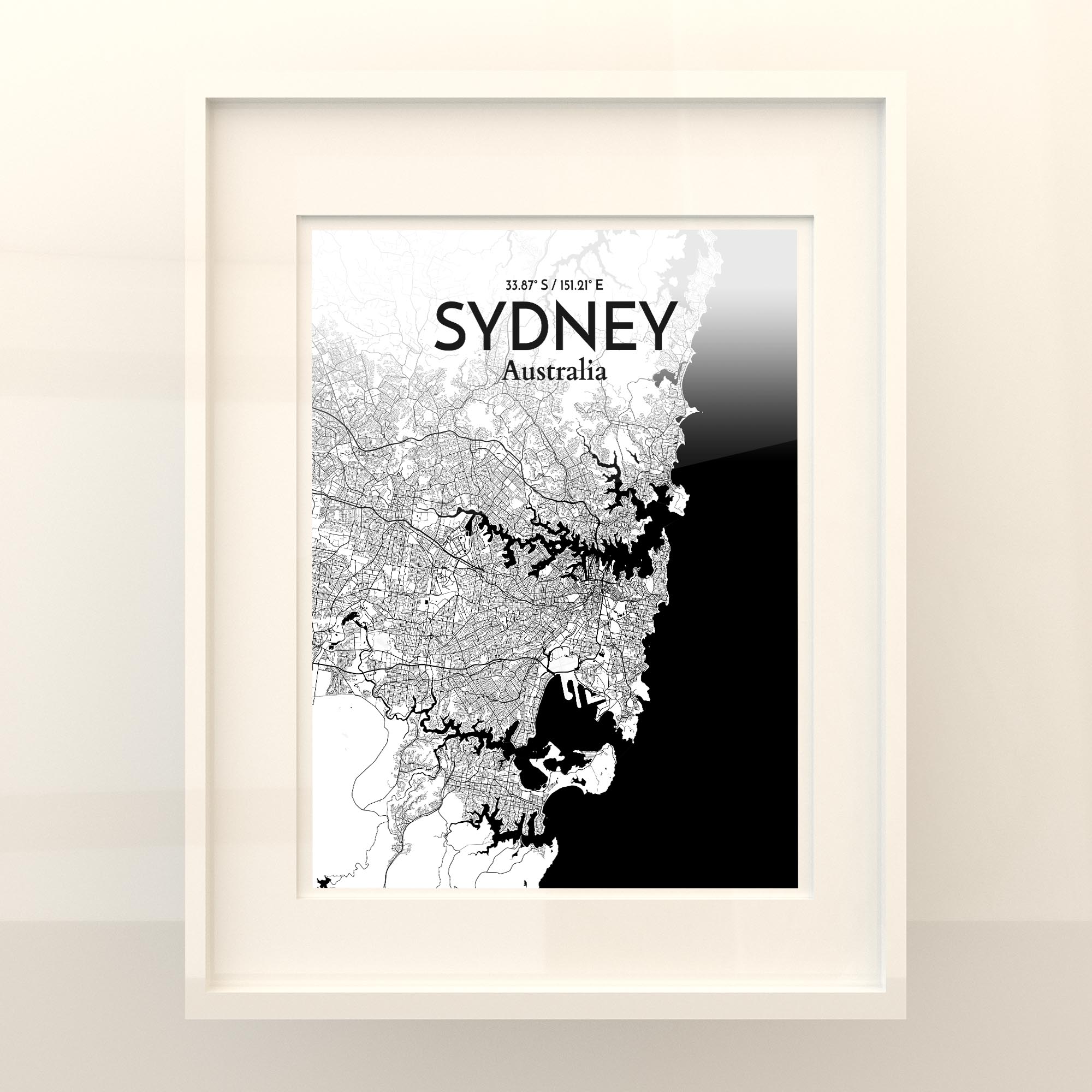 Sydney City Map, Art Print, Wall Decor - OurPoster.com