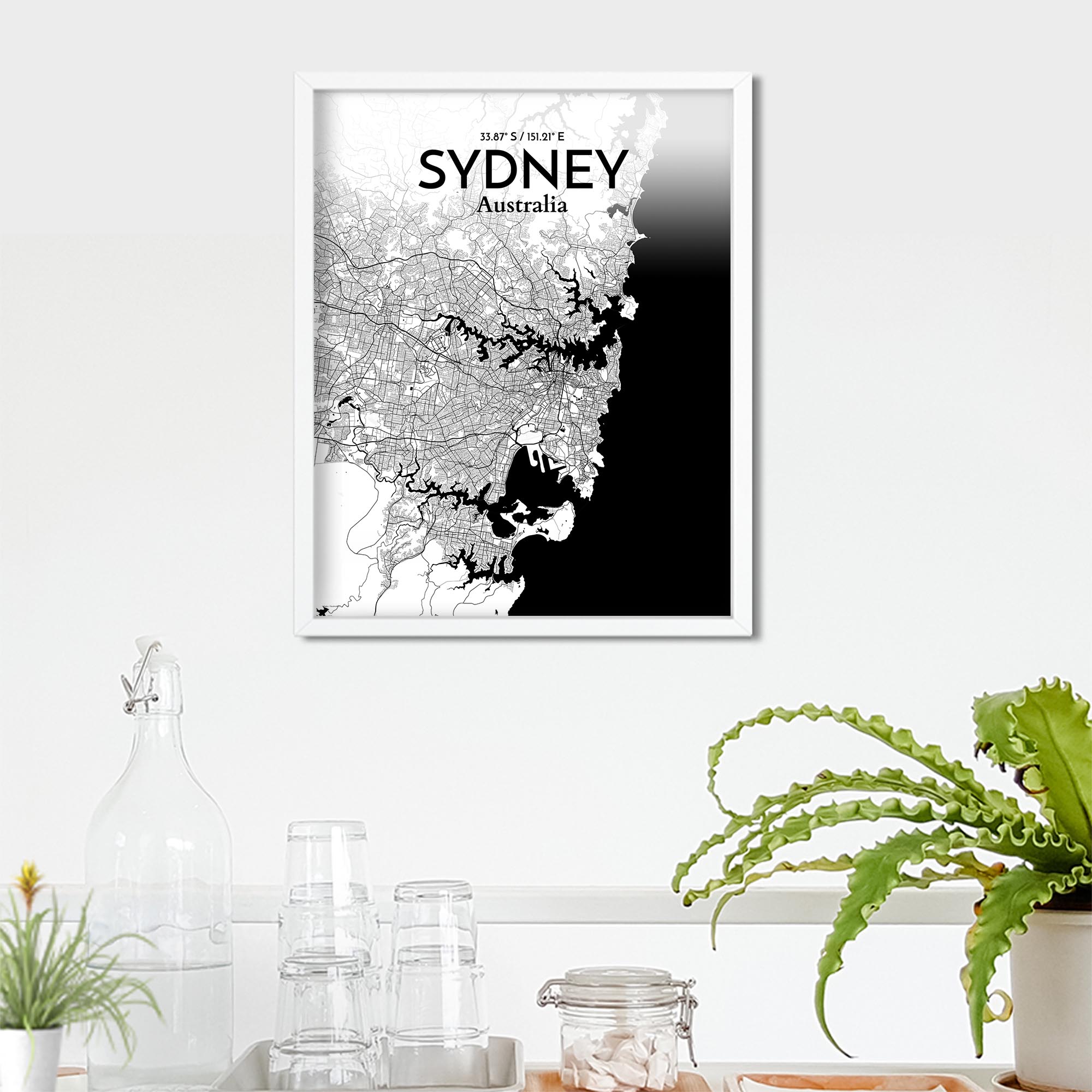 Sydney City Map, Art Print, Wall Decor - OurPoster.com