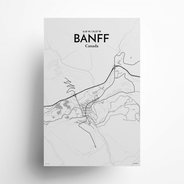 Banff City Map, Art Print, Wall Decor - OurPoster.com