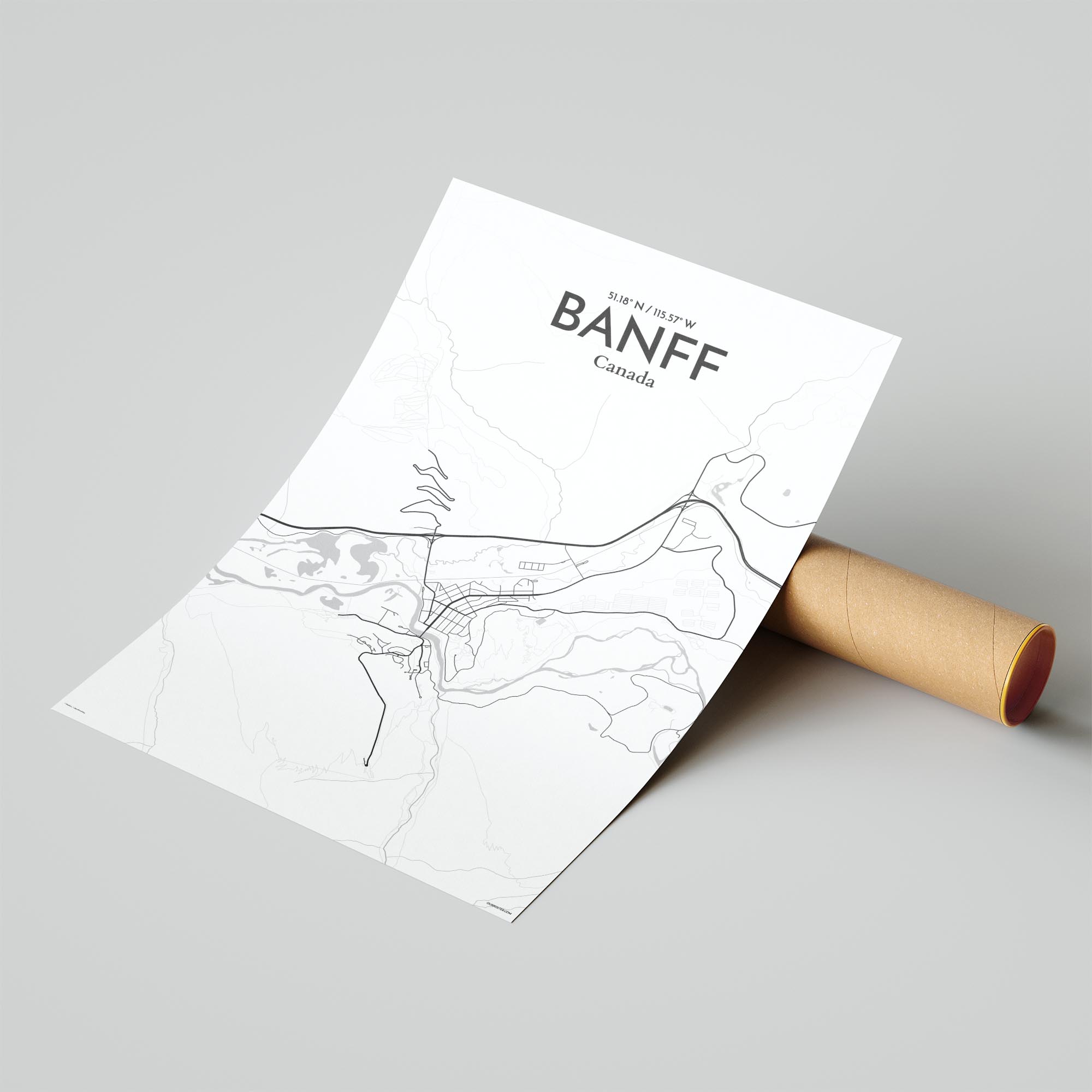Banff City Map, Art Print, Wall Decor - OurPoster.com