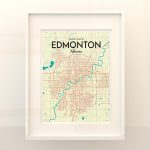 Edmonton City Map, Art Print, Wall Decor - OurPoster.com
