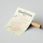 Edmonton City Map, Art Print, Wall Decor - OurPoster.com