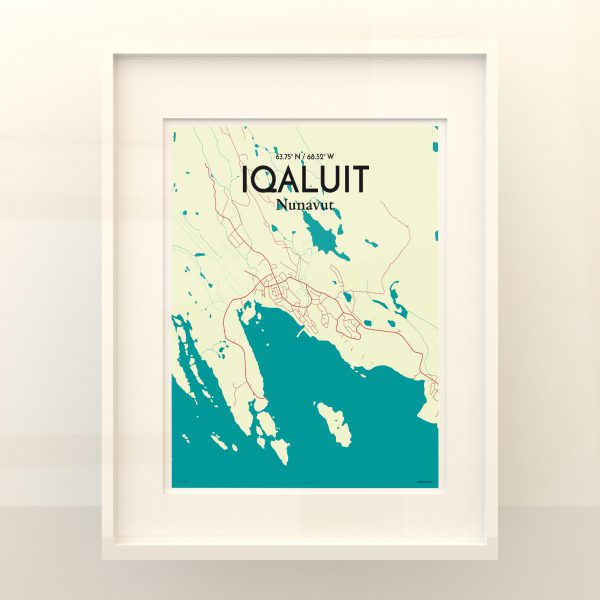 Iqaluit City Map, Art Print, Wall Decor - OurPoster.com