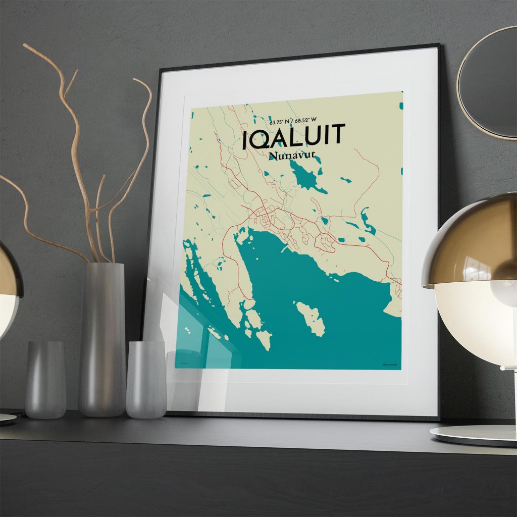 Iqaluit City Map, Art Print, Wall Decor - OurPoster.com