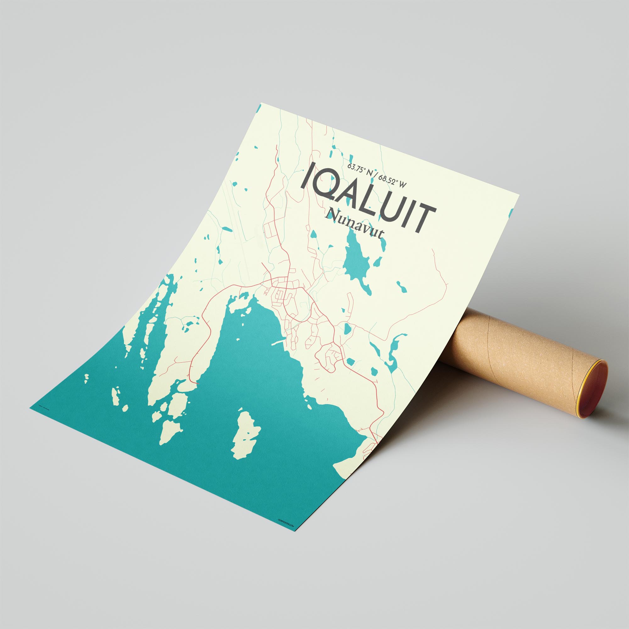 Iqaluit City Map, Art Print, Wall Decor - OurPoster.com