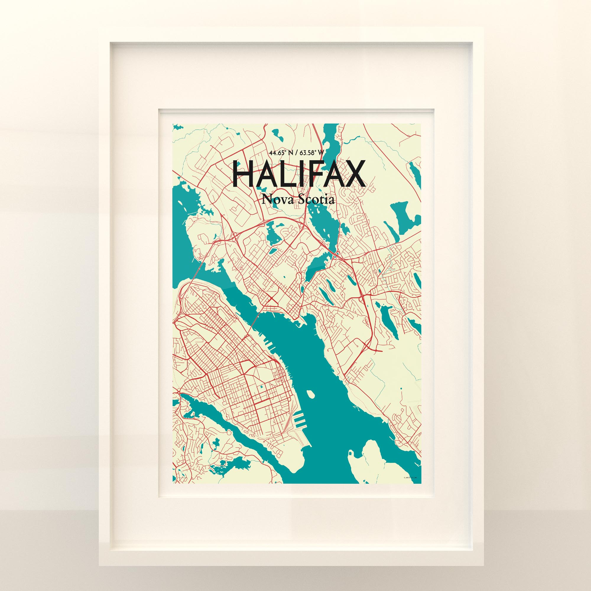 Halifax City Map, Art Print, Wall Decor - OurPoster.com
