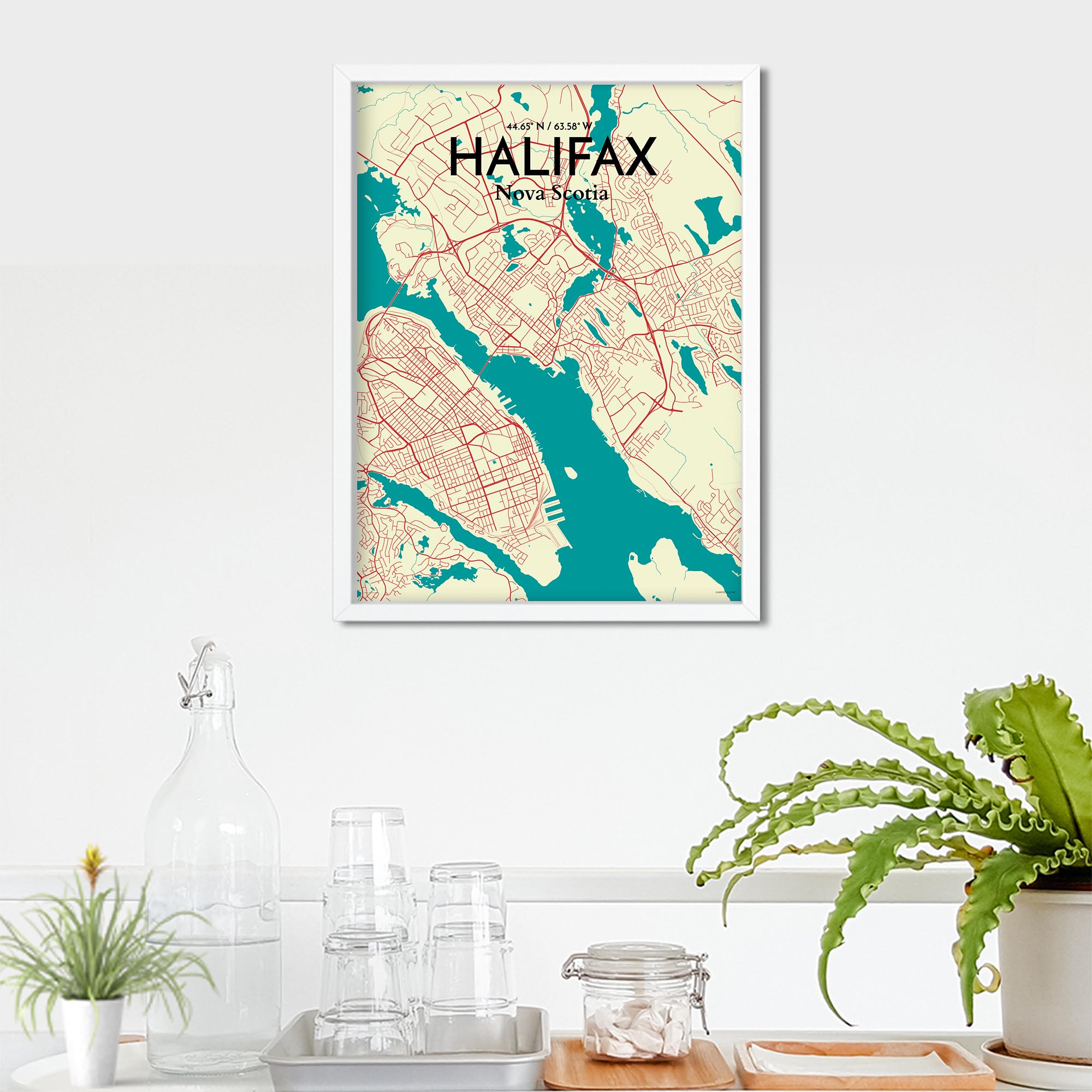 Halifax City Map, Art Print, Wall Decor - OurPoster.com
