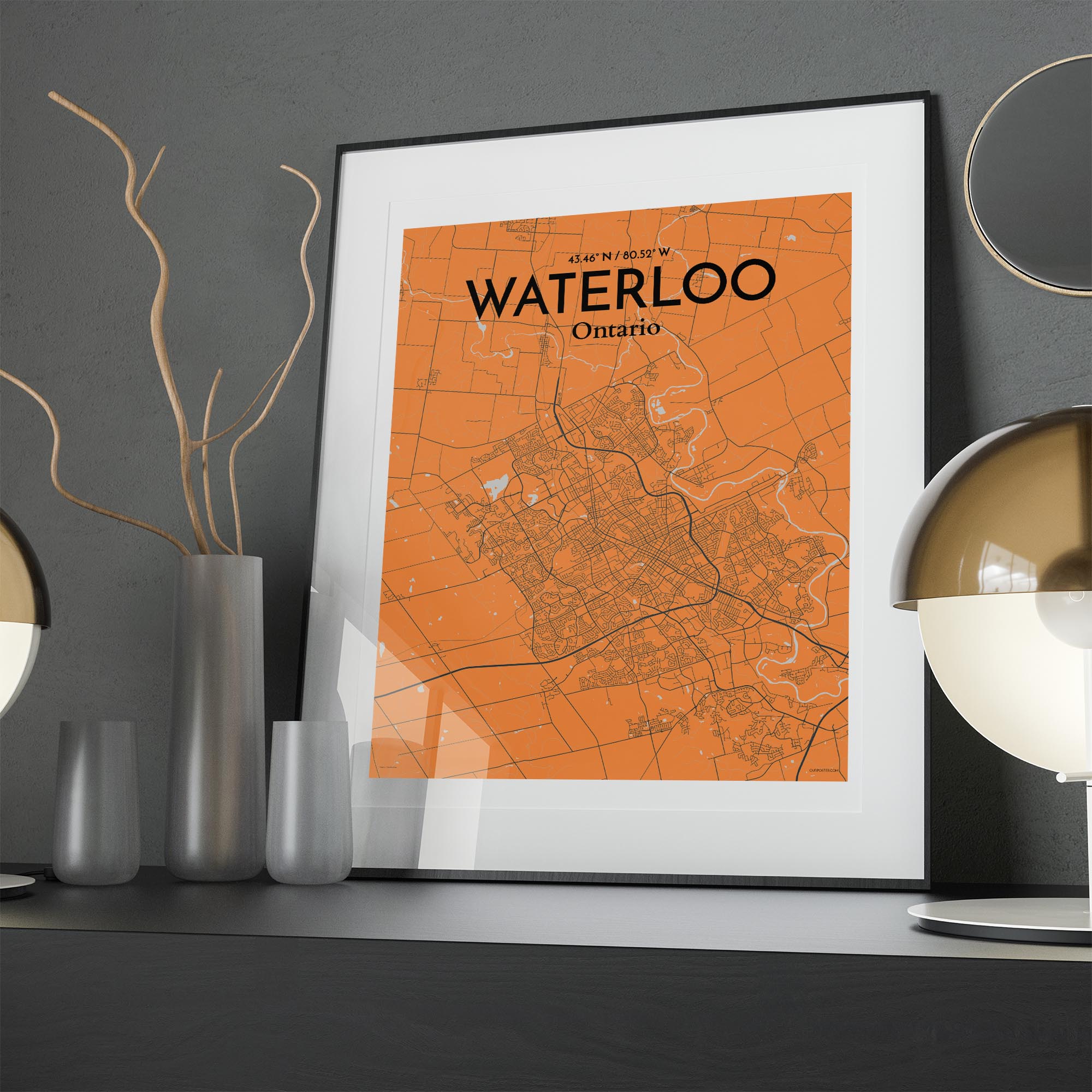 Waterloo City Map, Art Print, Wall Decor - OurPoster.com