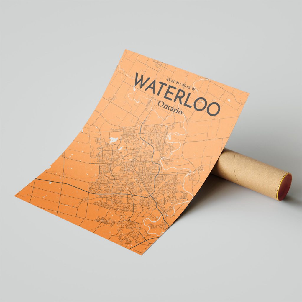 Waterloo City Map, Art Print, Wall Decor - OurPoster.com