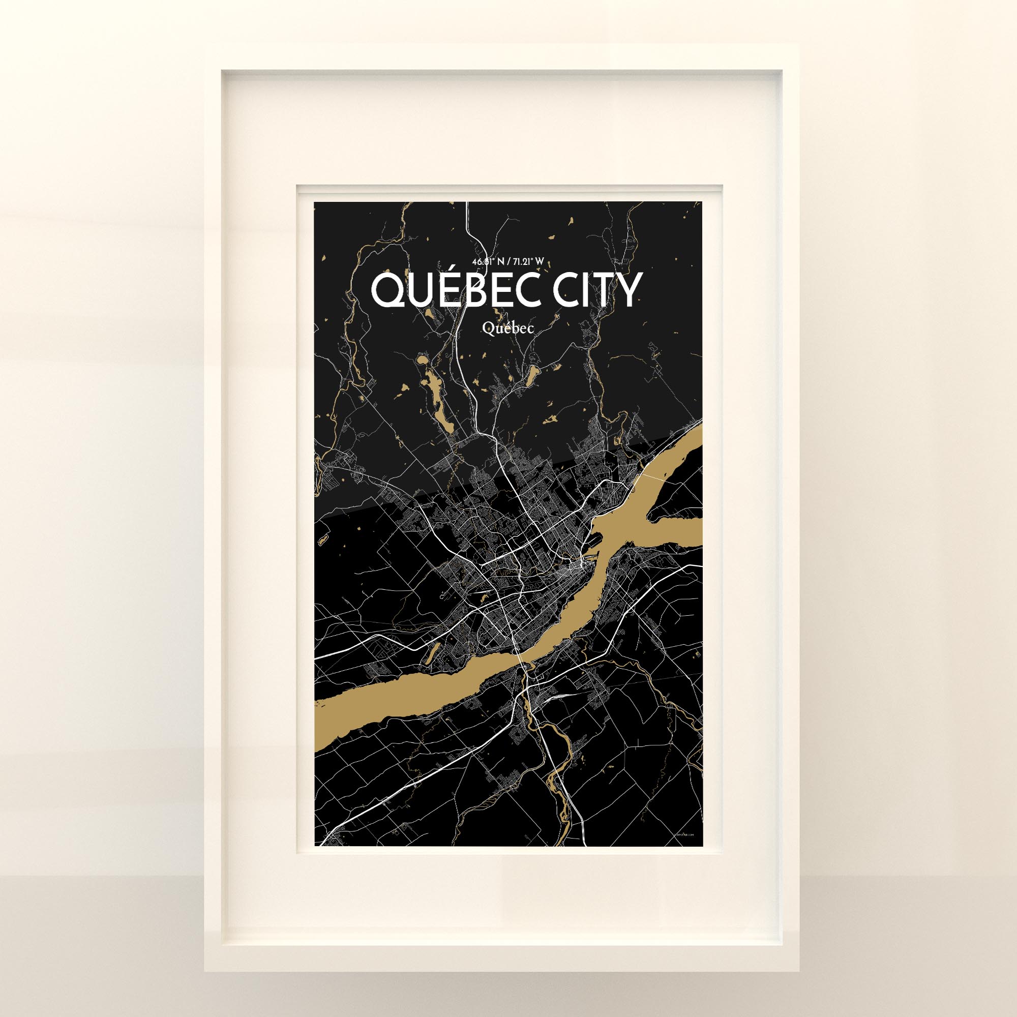 Quebec City City Map, Art Print, Wall Decor - OurPoster.com