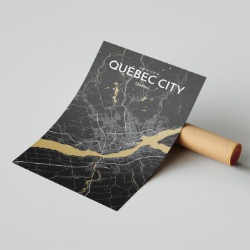 Quebec City City Map, Art Print, Wall Decor - OurPoster.com