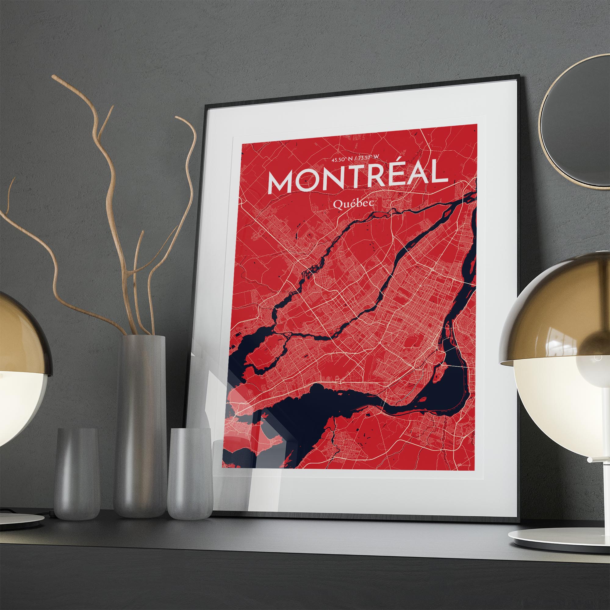 Montreal City Map, Art Print, Wall Decor - OurPoster.com