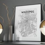 Winnipeg City Map, Art Print, Wall Decor - OurPoster.com