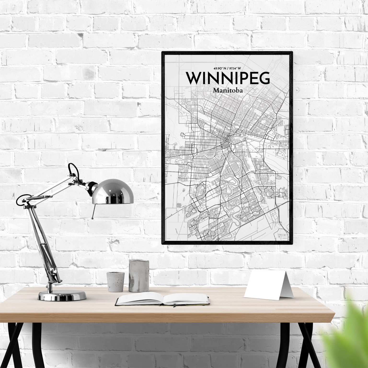 Winnipeg City Map, Art Print, Wall Decor - OurPoster.com