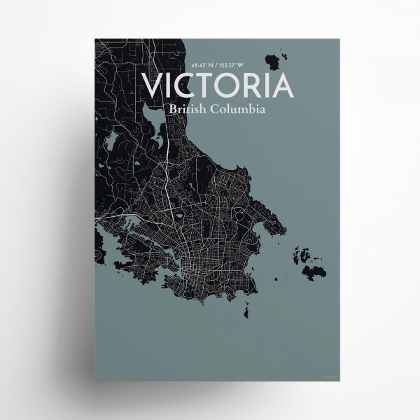 Victoria City Map, Art Print, Wall Decor - OurPoster.com