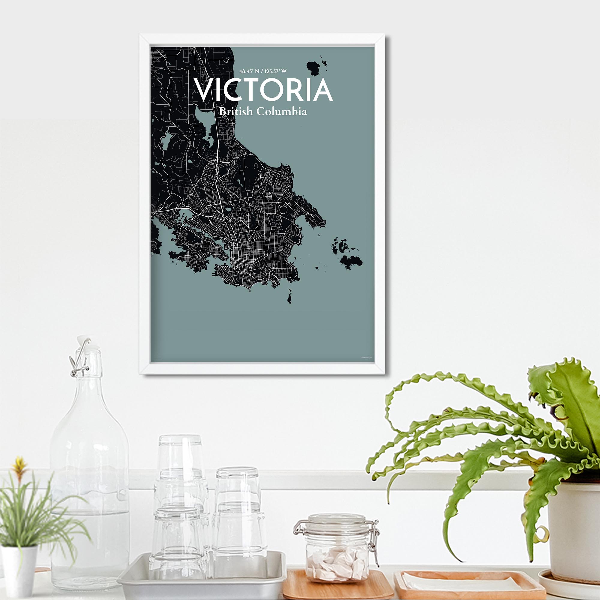 Victoria City Map, Art Print, Wall Decor - OurPoster.com