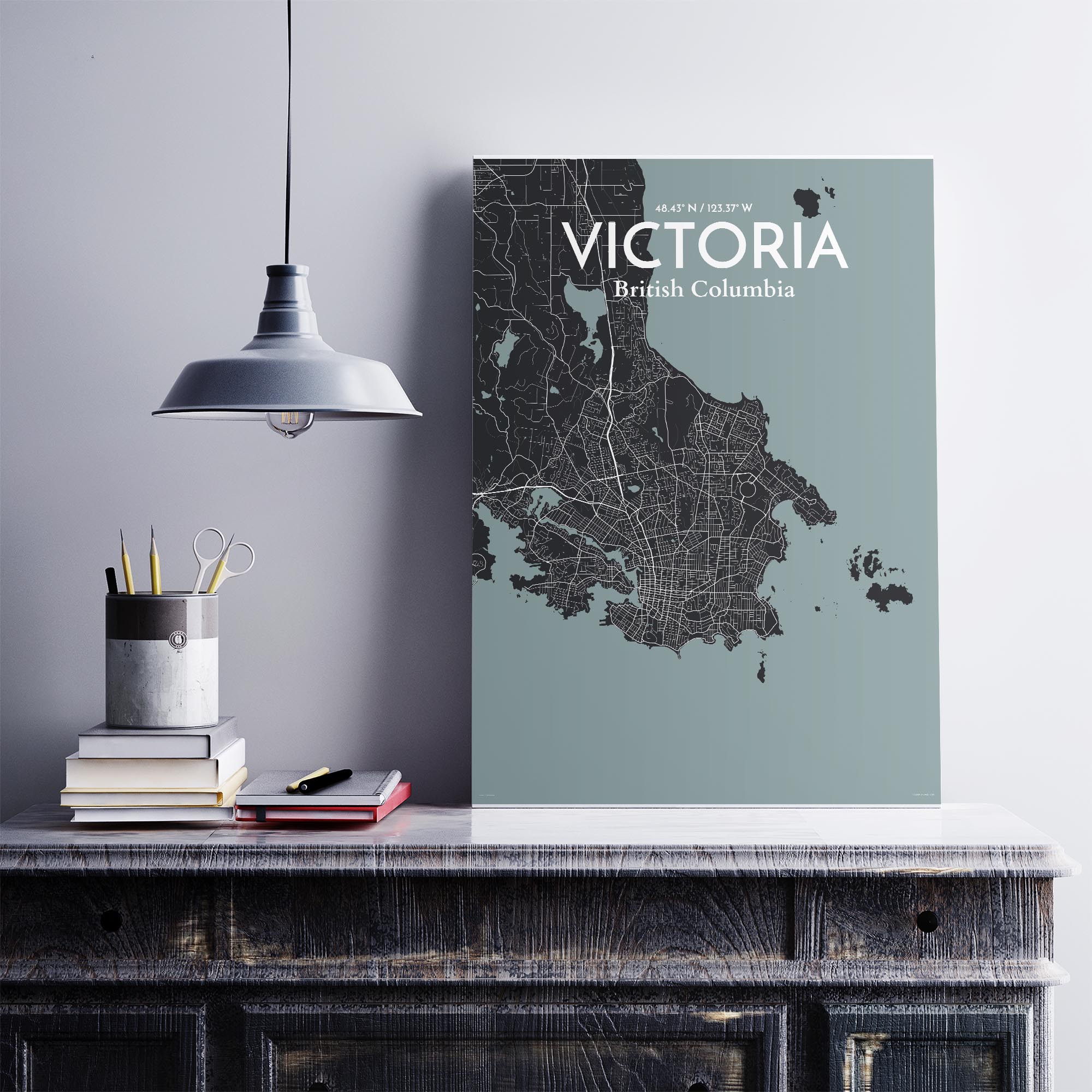 Victoria City Map, Art Print, Wall Decor - OurPoster.com