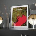 Tokyo City Map, Art Print, Wall Decor - OurPoster.com