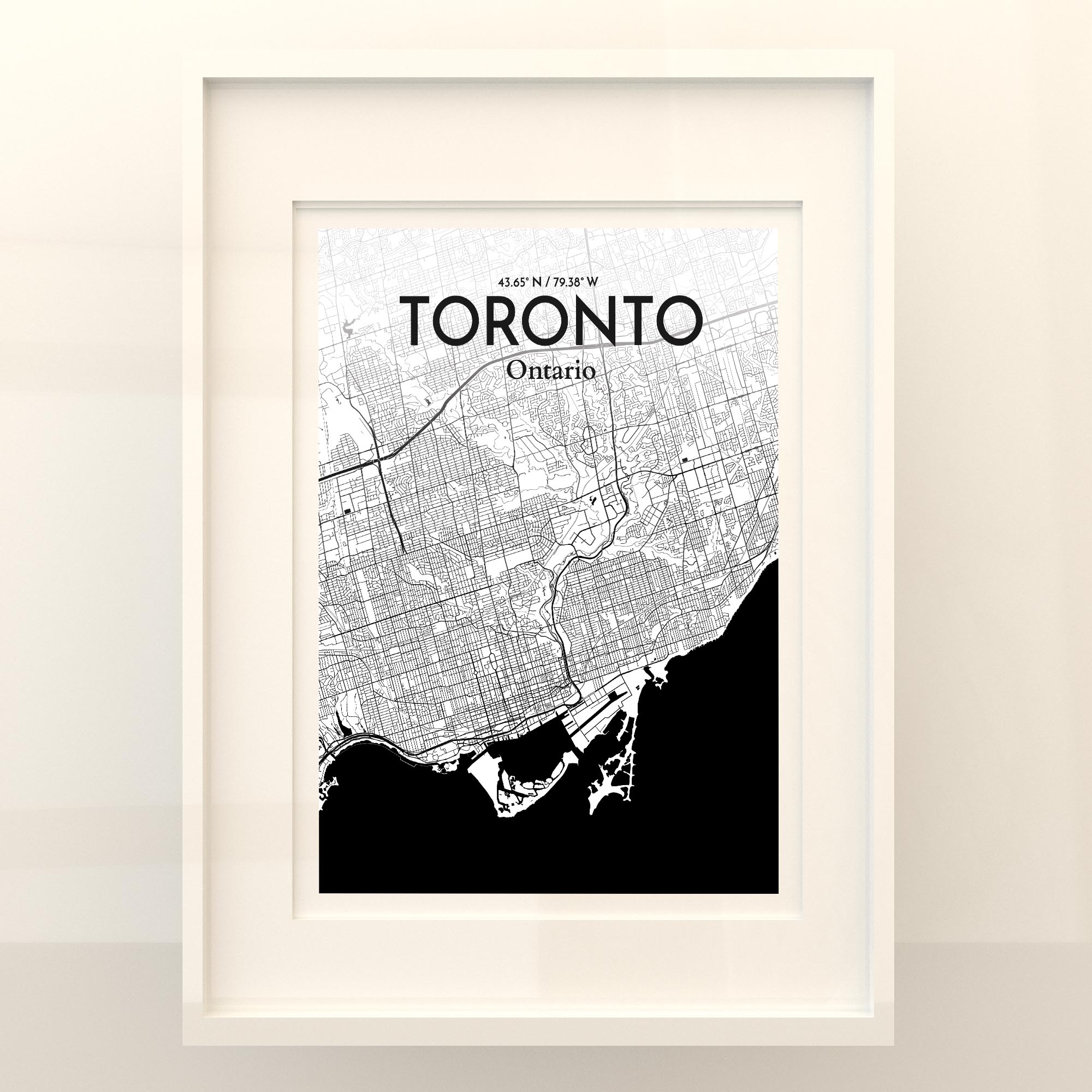 Toronto City Map, Art Print, Wall Decor - OurPoster.com