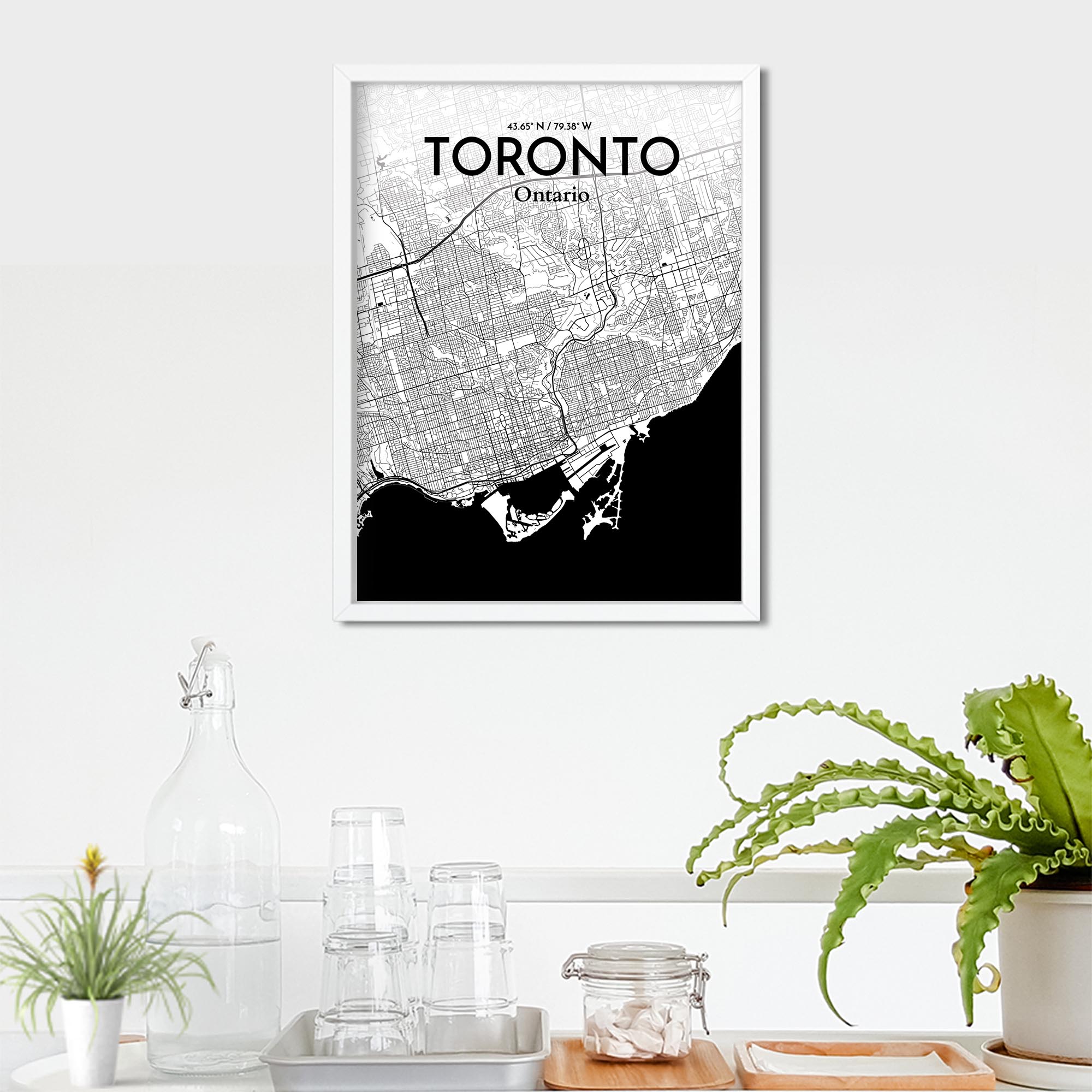 Toronto City Map, Art Print, Wall Decor - OurPoster.com