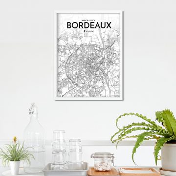 Bordeaux City Map, Art Print, Wall Decor - OurPoster.com