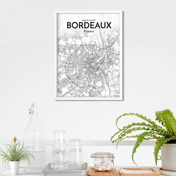 Bordeaux City Map, Art Print, Wall Decor - OurPoster.com