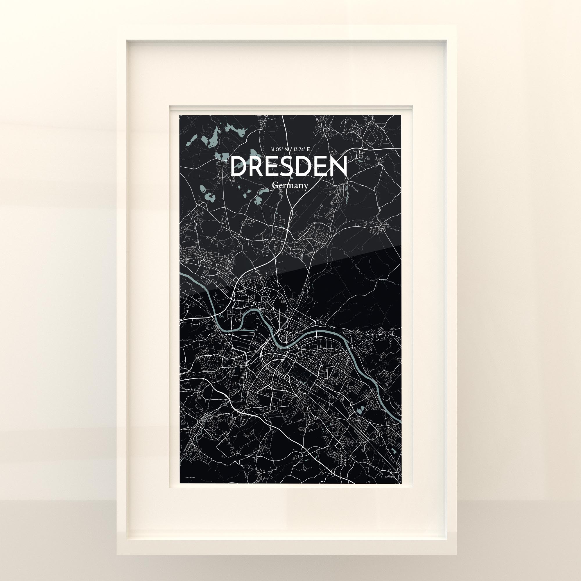 Dresden City Map, Art Print, Wall Decor - OurPoster.com